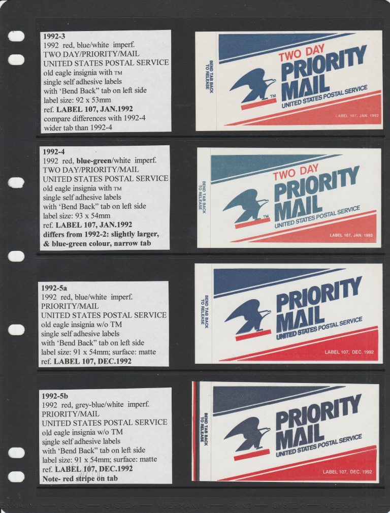 Priority Labels – Postal Label Study Group